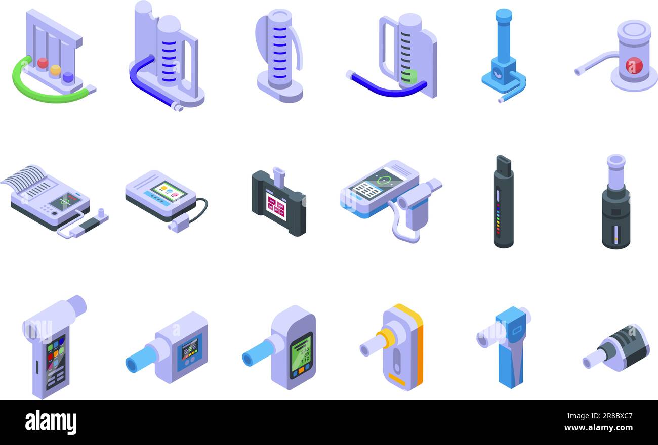 Digital spirometer Stock Vector Images - Alamy