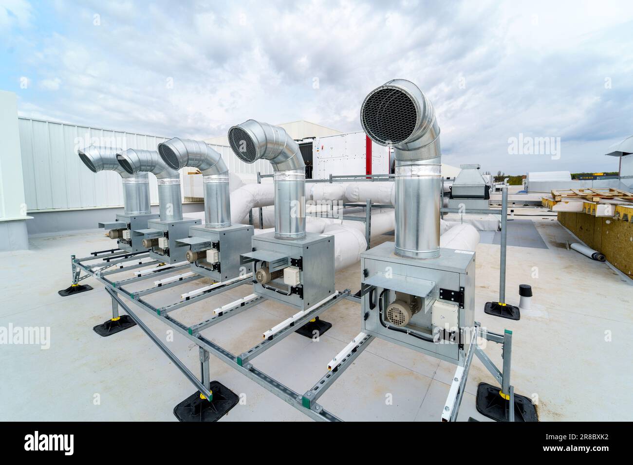 The air conditioning and ventilation system of a large industrial ...