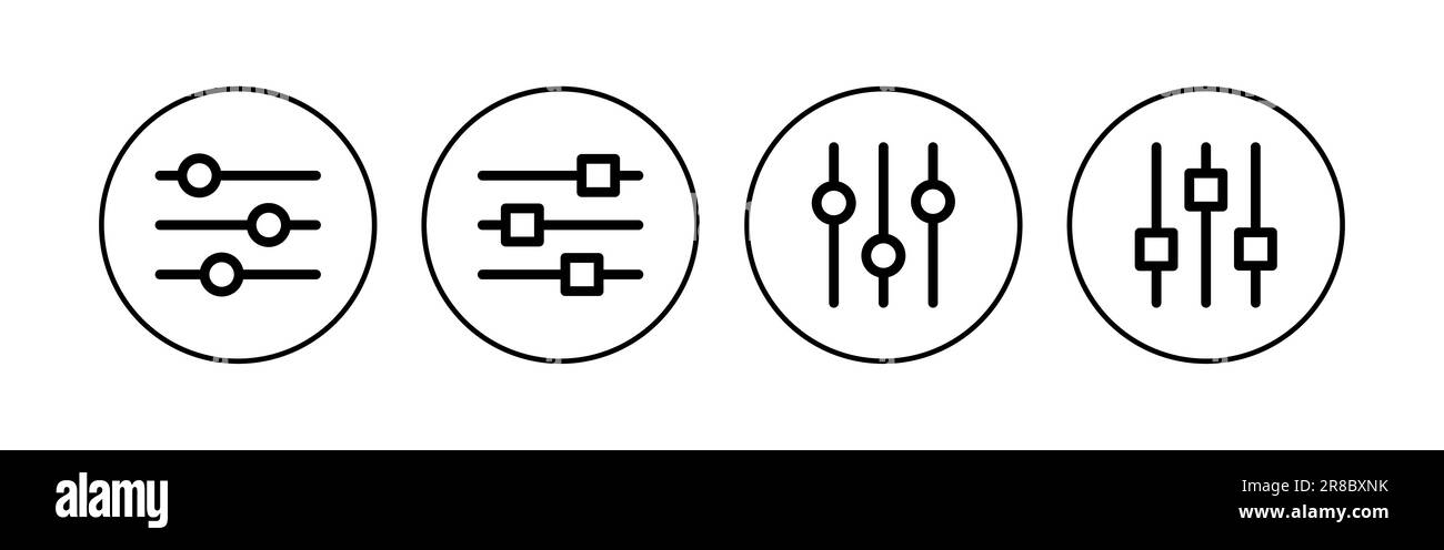 Setting Icon set. Cog Settings Icon Symbol Stock Vector Image & Art - Alamy