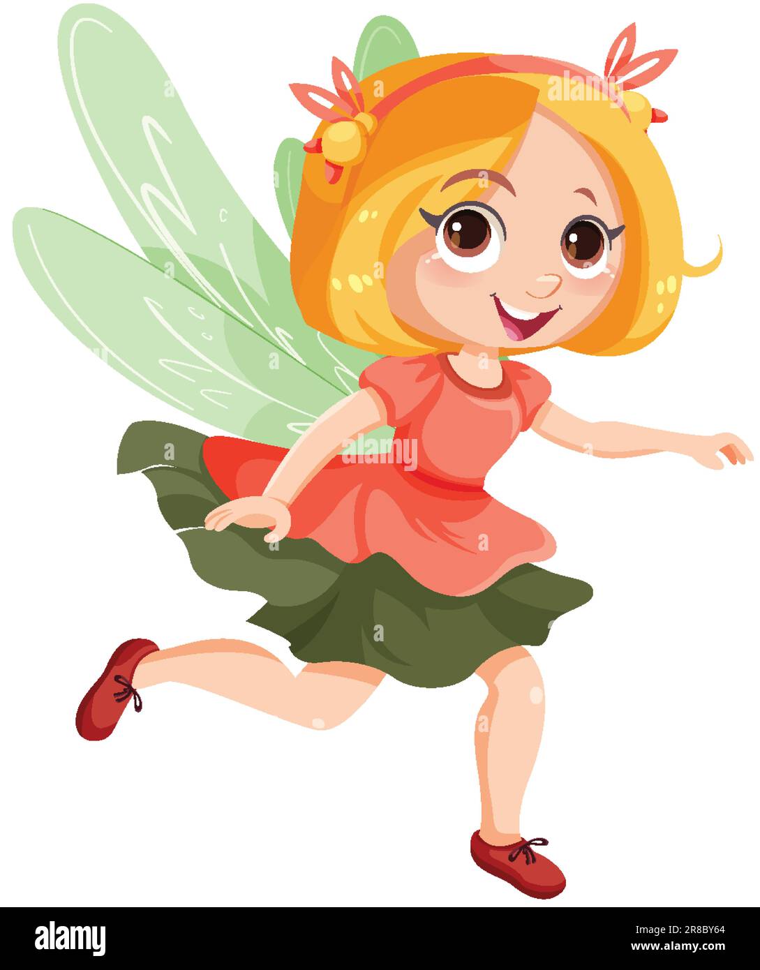 Beautiful fairy cartoon character illustration Stock Vector Image & Art ...