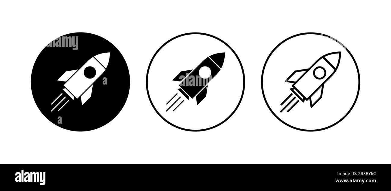 Rocket icon set. Startup icon vector Stock Vector Image & Art - Alamy