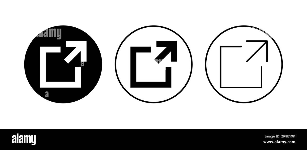 External link icon set. link icon vector. hyperlink symbol Stock Vector ...