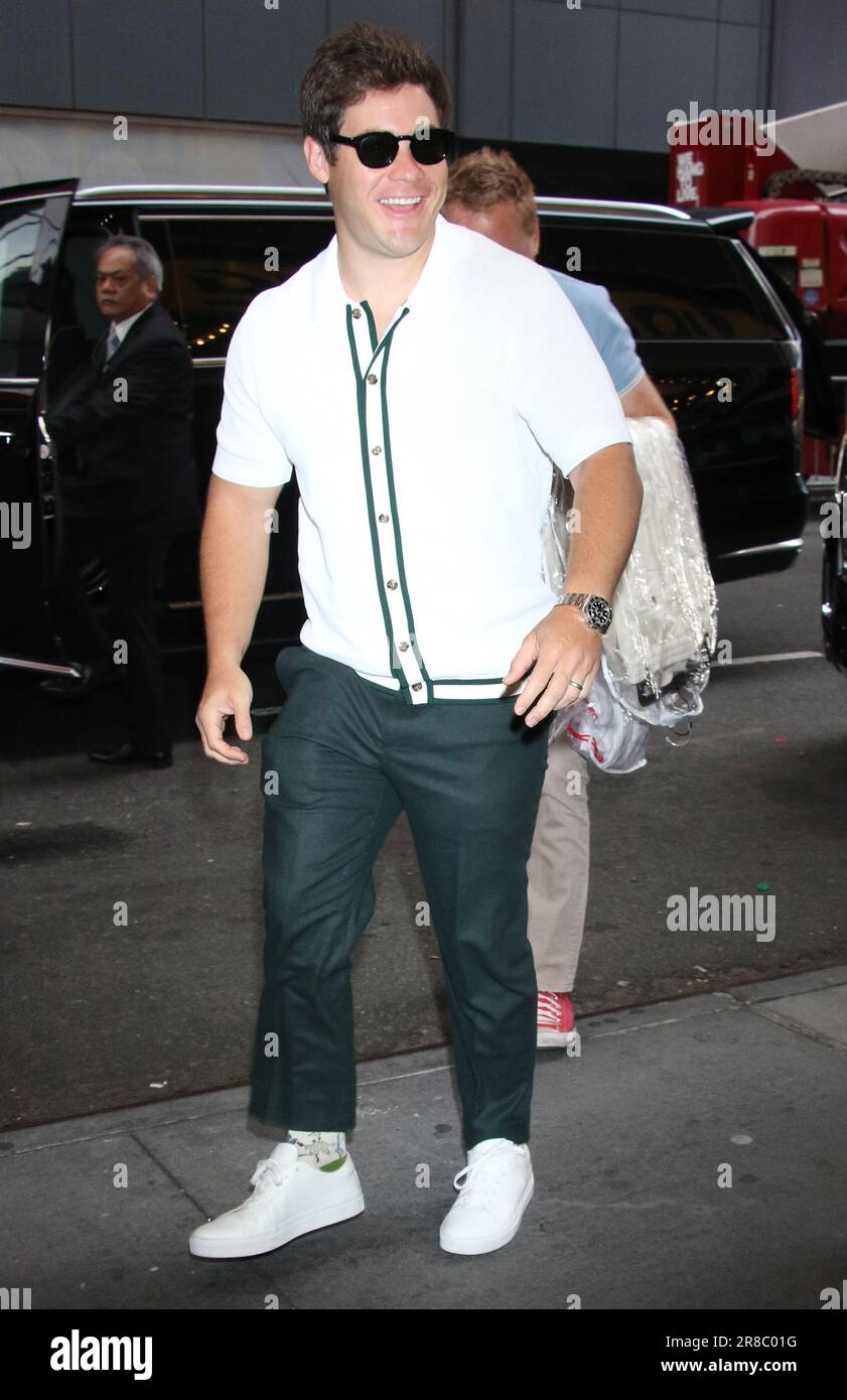 New York, NY, USA. 20th June, 2023. Adam Devine seen at CBS Mornings on ...