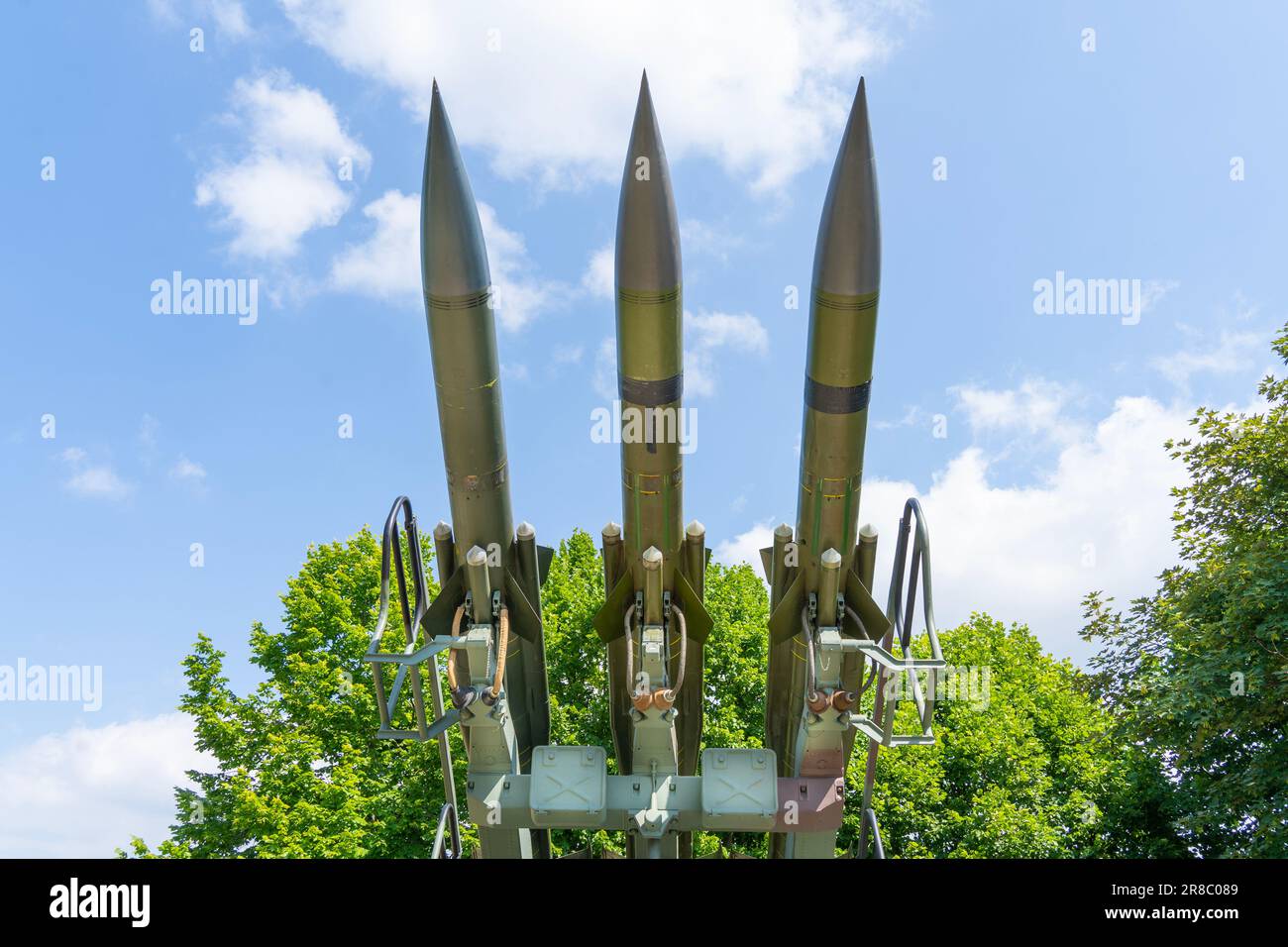 Soviet-made old medium-range anti-aircraft missiles Stock Photo - Alamy