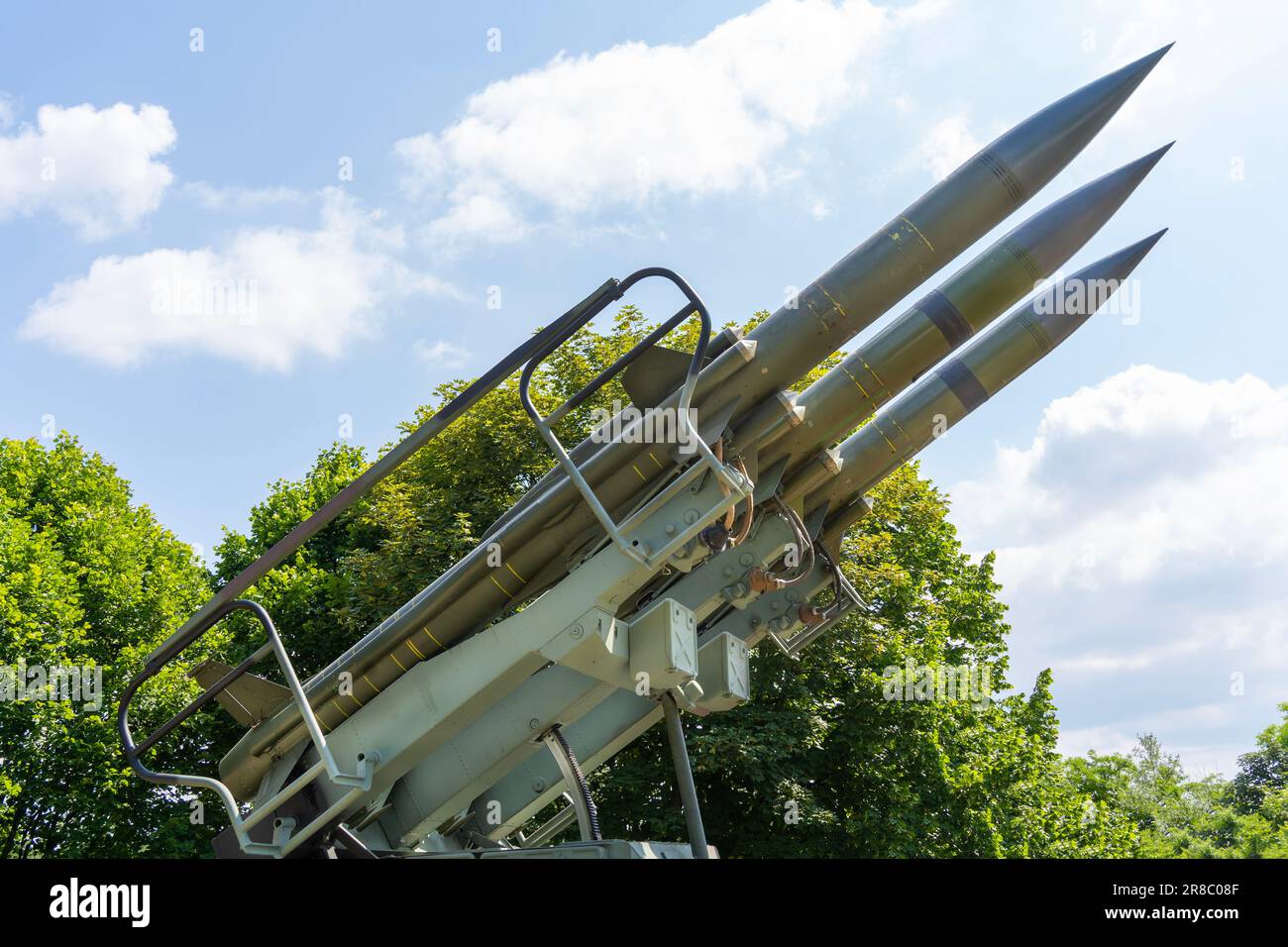 Soviet-made old medium-range anti-aircraft missiles Stock Photo - Alamy