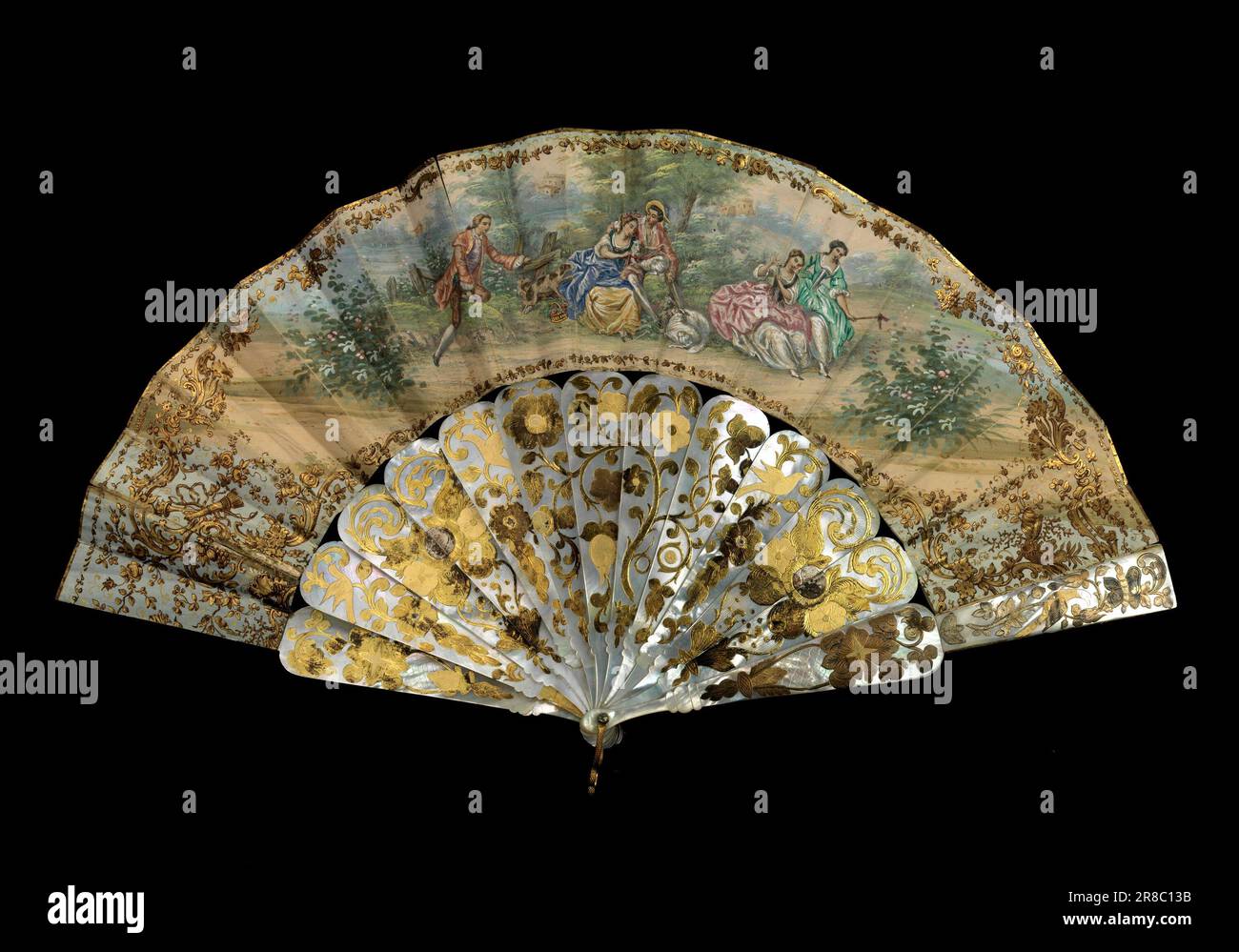 Fan 1800-1900 by Unidentified (French Stock Photo - Alamy