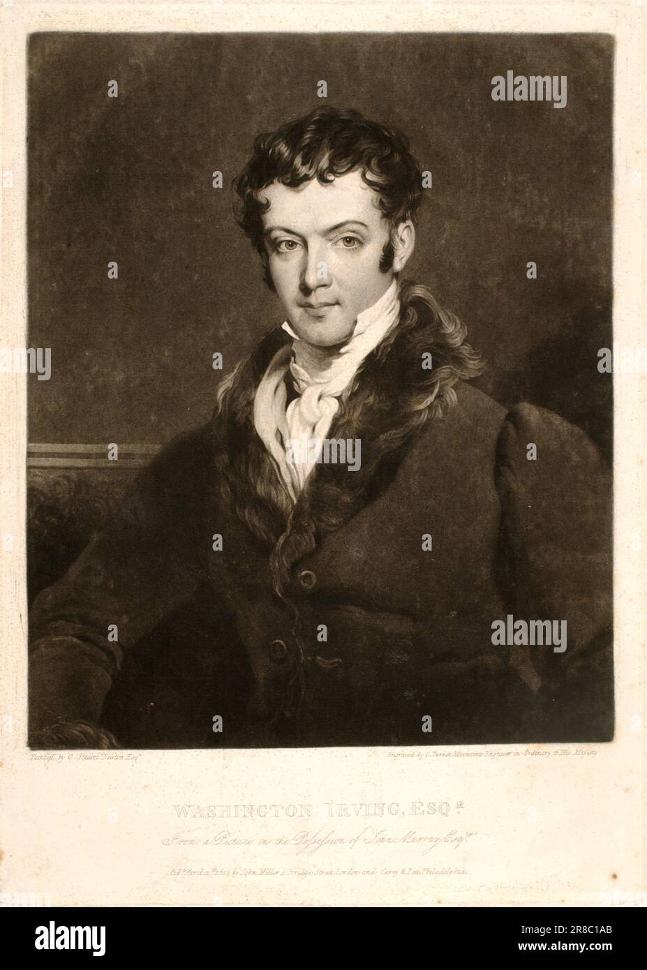 Portrait of Washington Irving, Esqr. [] by Charles Turner, English ...