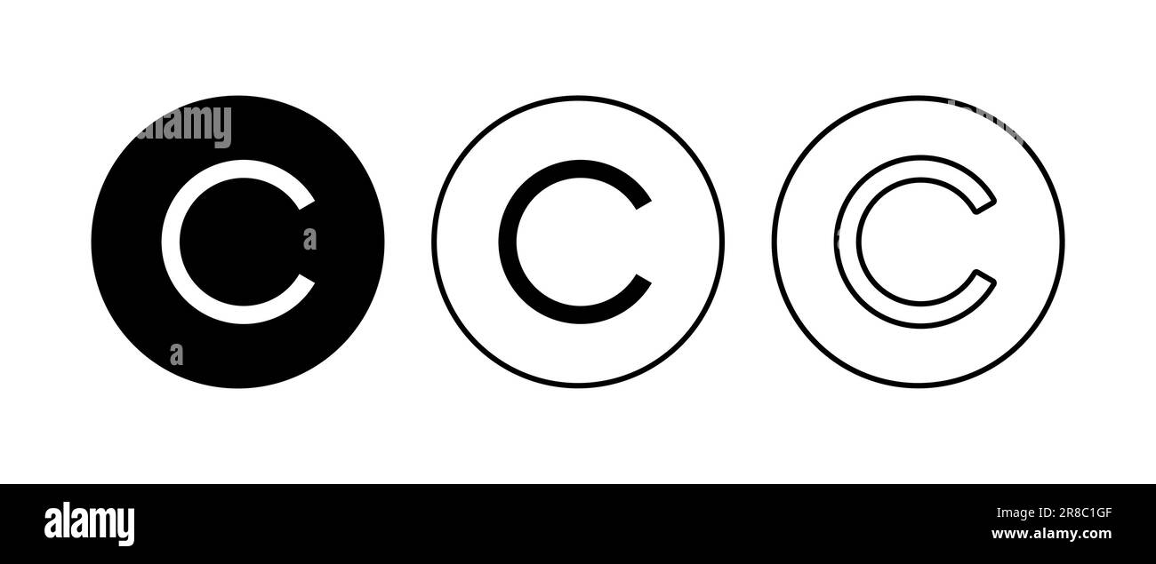 Copyright icon set. copyright symbols Stock Vector Image & Art - Alamy
