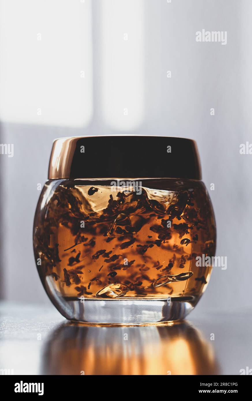 jar of face gel. Facial cosmetics Stock Photo - Alamy
