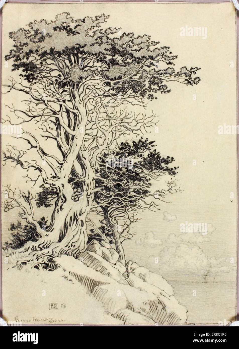 Untitled (drawing for print) ca. 1922 by George Elbert Burr, born ...