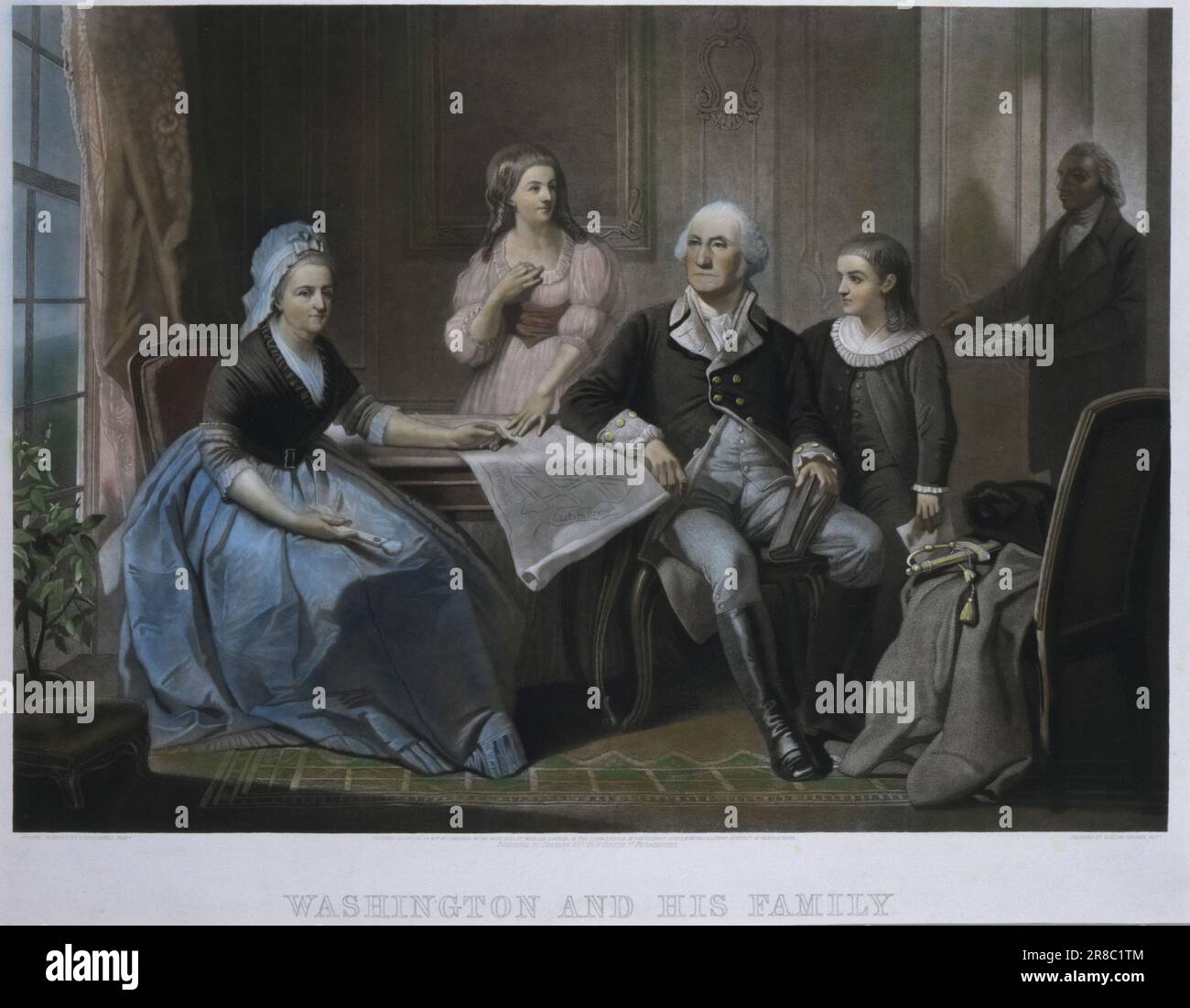 Washington and His Family 1865 by William Sartain, born Philadelphia ...