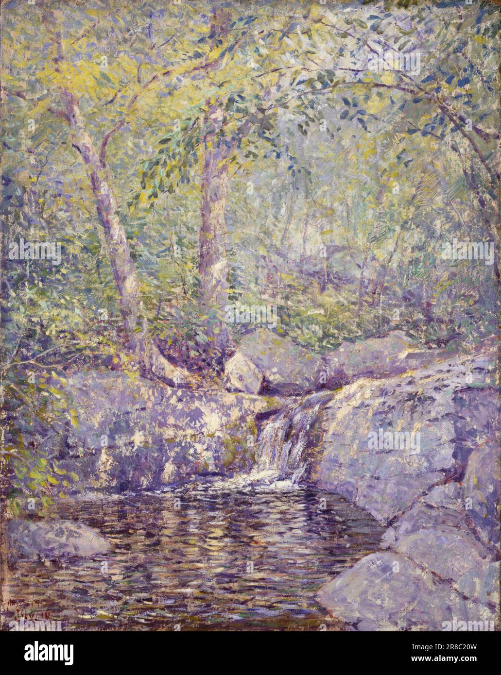 The Waterfall 1910 by Addison Thomas Millar, born Warren, OH 1860-died ...