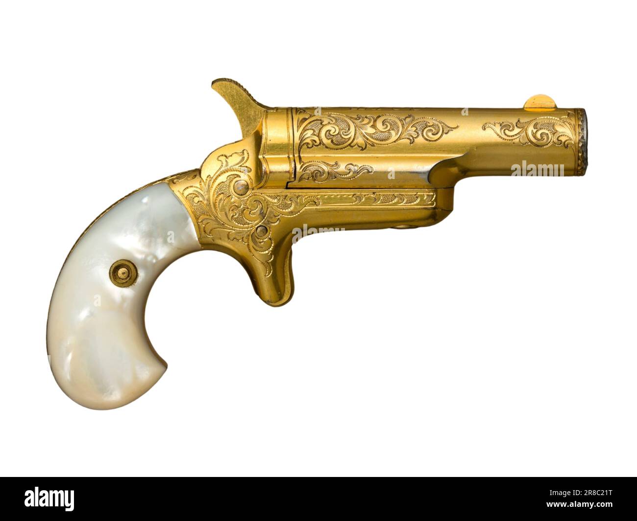 antique vintage handguns isolated background Stock Photo - Alamy