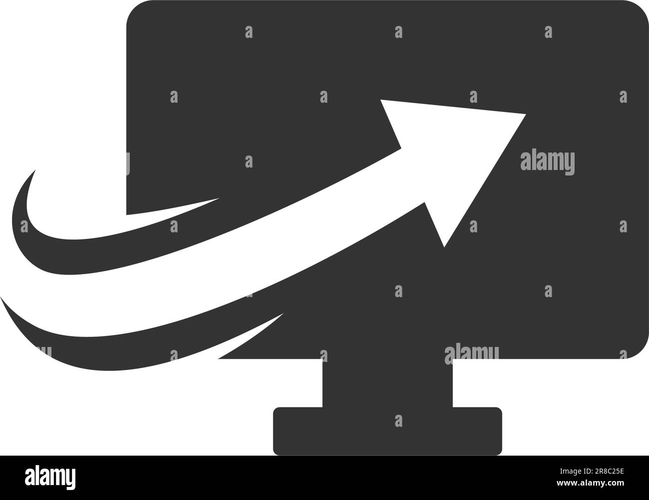 computer logo template. Icon Illustration Brand Identity. Isolated and ...