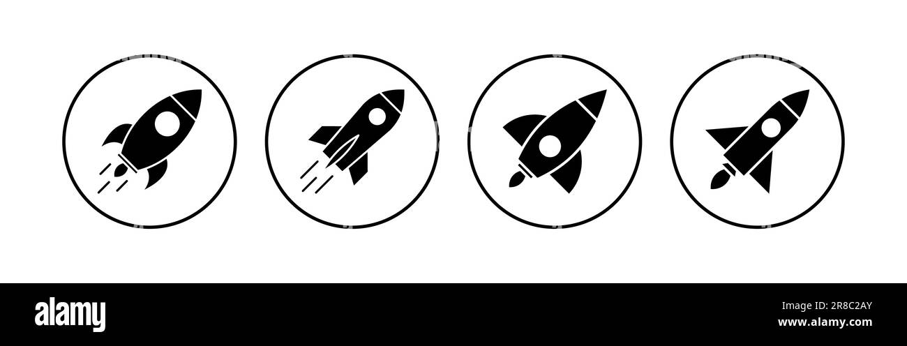 Rocket icon set. Startup icon vector Stock Vector Image & Art - Alamy