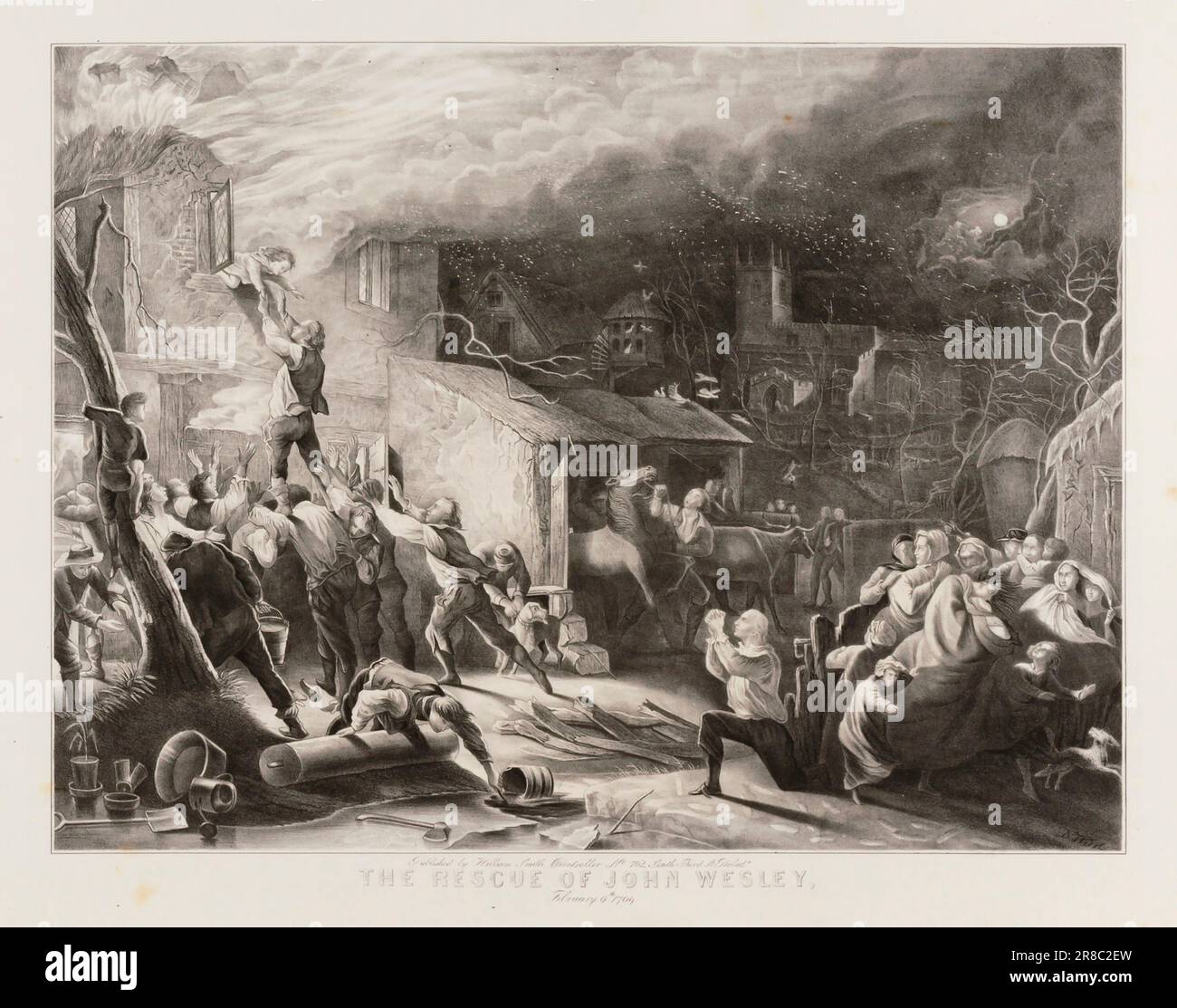 The Rescue of John Wesley [] by D. Wiest Stock Photo - Alamy