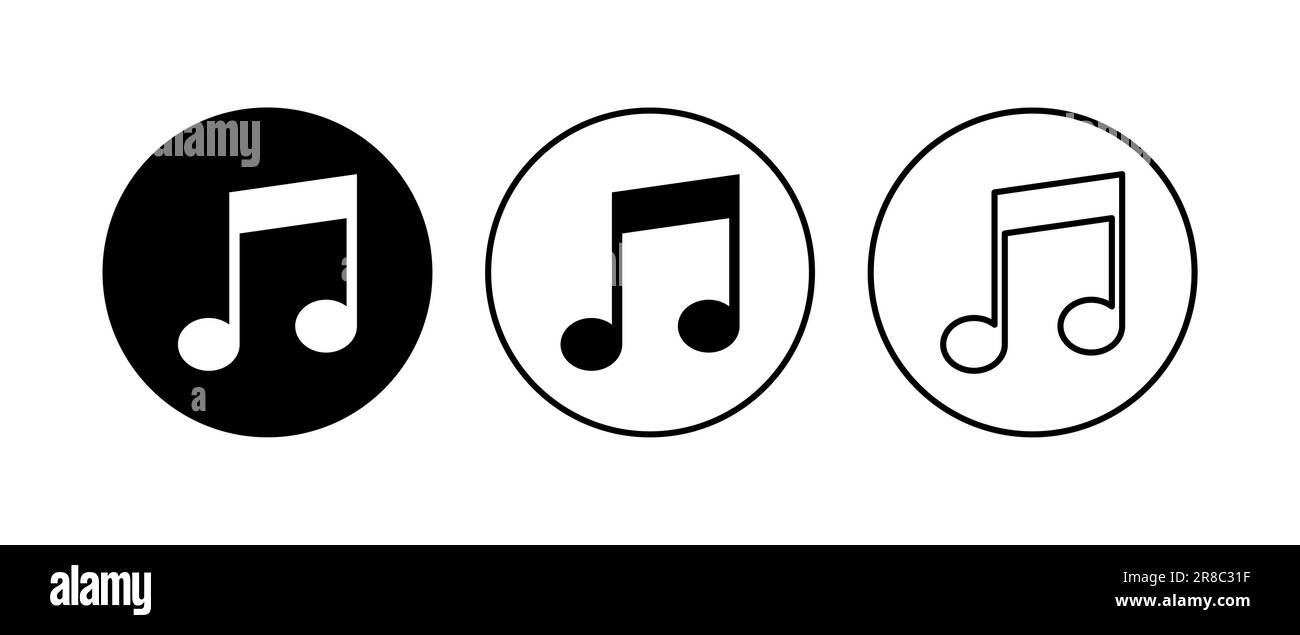 Music icon set. note music icon vector Stock Vector Image & Art - Alamy