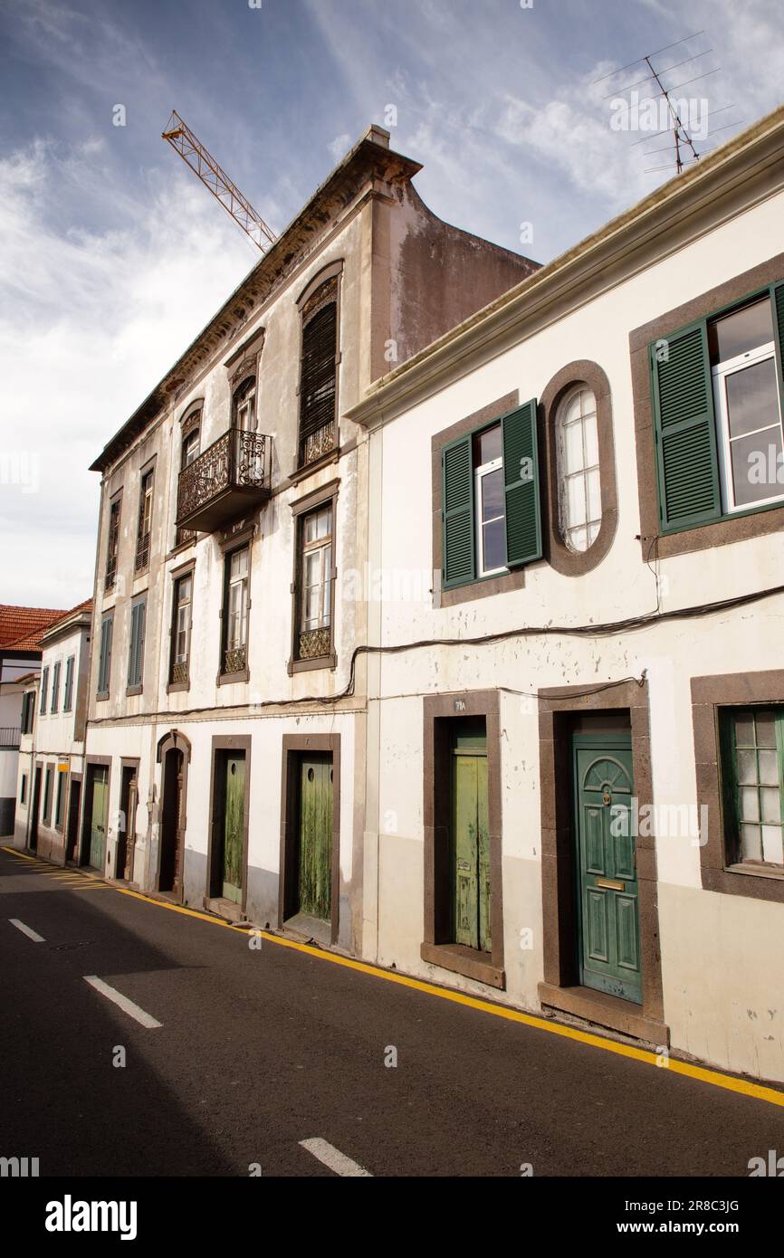 old and historic architecture of portugal towns and city Stock Photo ...