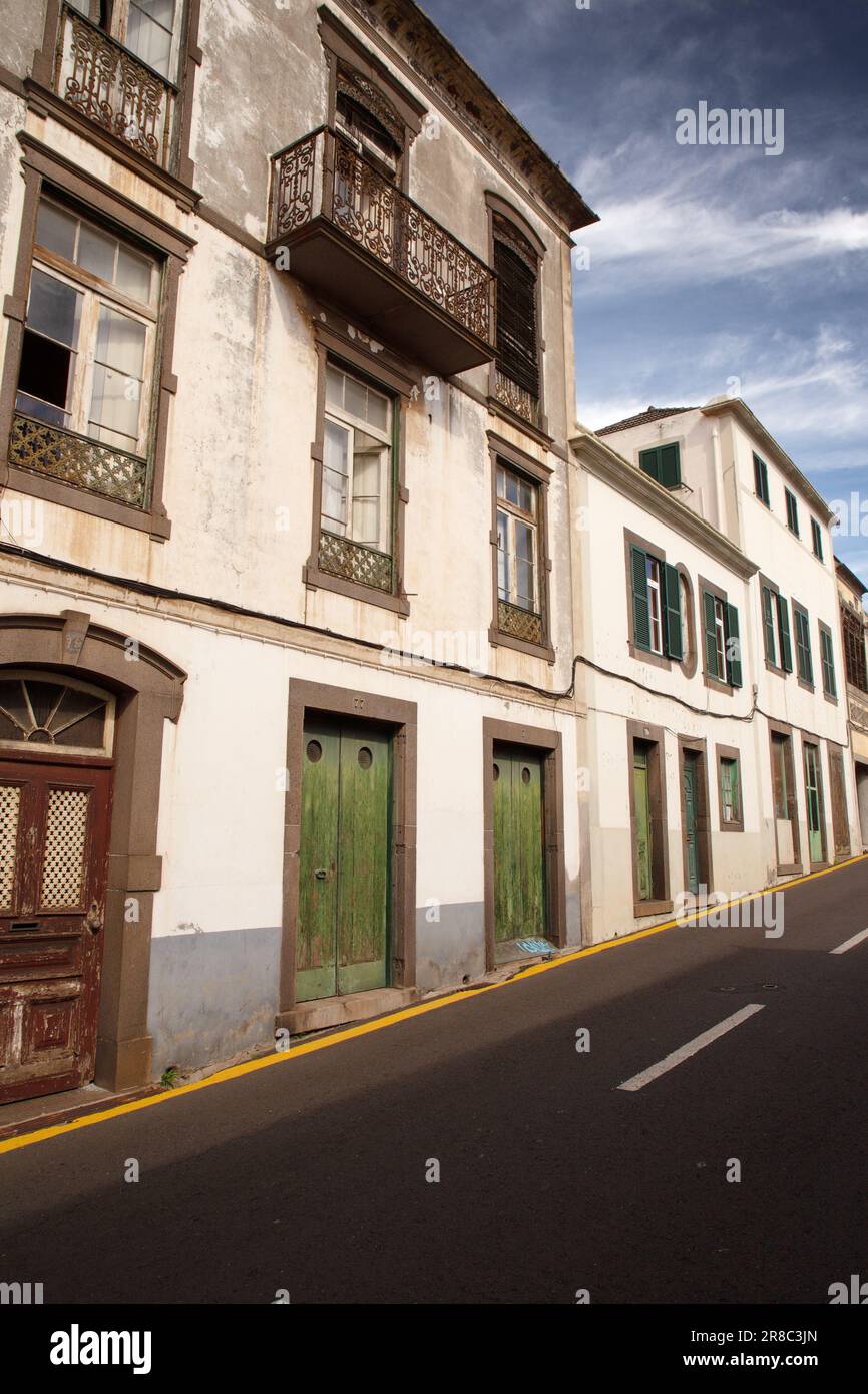 old and historic architecture of portugal towns and city Stock Photo ...