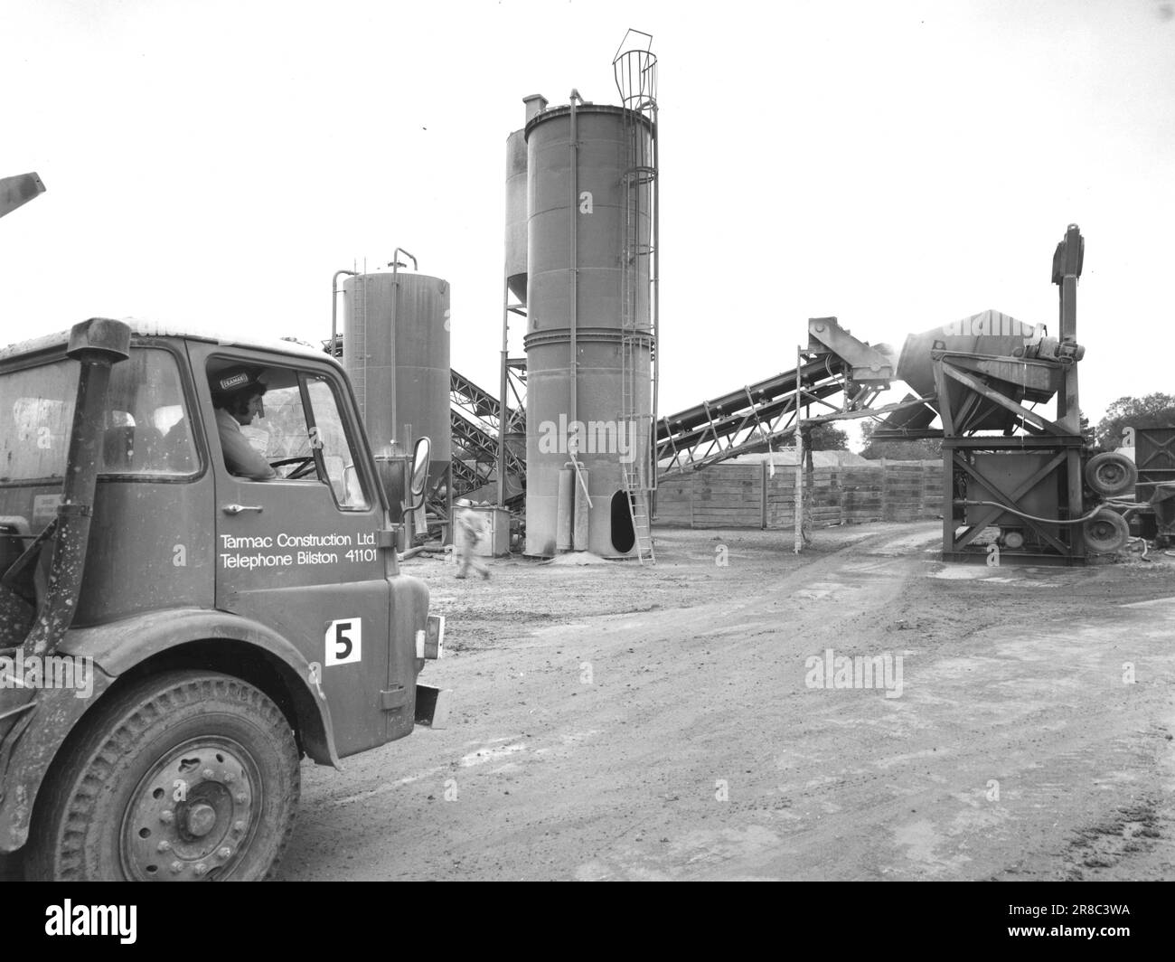 Motorway construction in the 1970-80s. Showing newly constructed roads ...