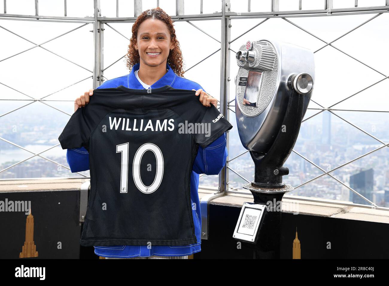 New York, USA. 20th June, 2023. American Soccer player Lynn Williams ...