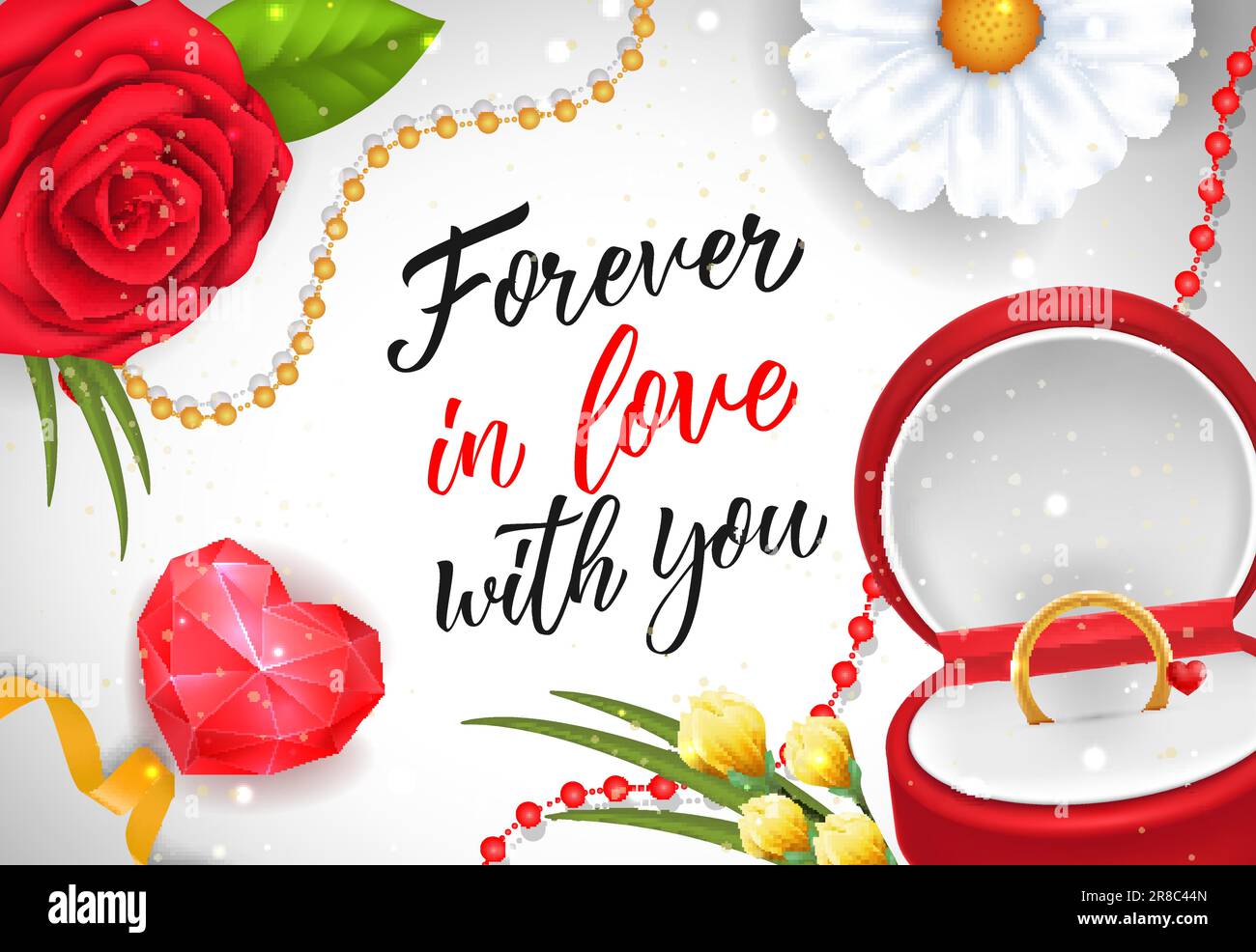 Handwriting text forever love Stock Vector Images - Alamy