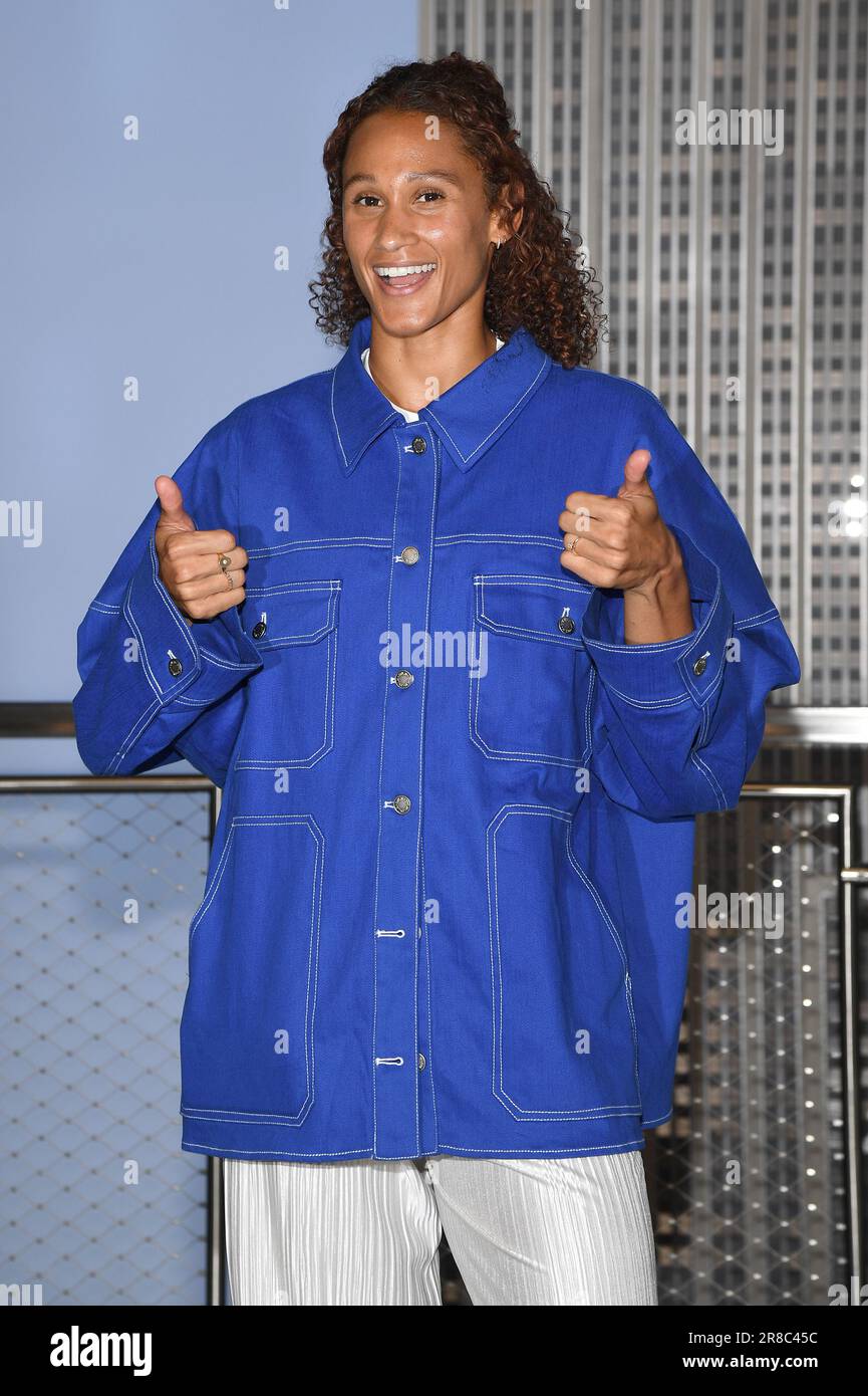 New York, USA. 20th June, 2023. American Soccer player Lynn Williams ...