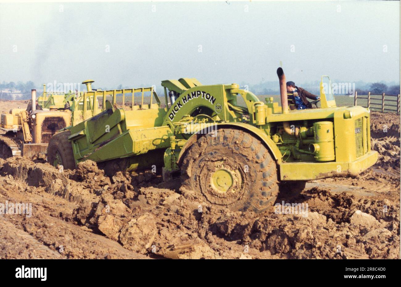 Motorway construction in the 1970-80s. Showing newly constructed roads ...