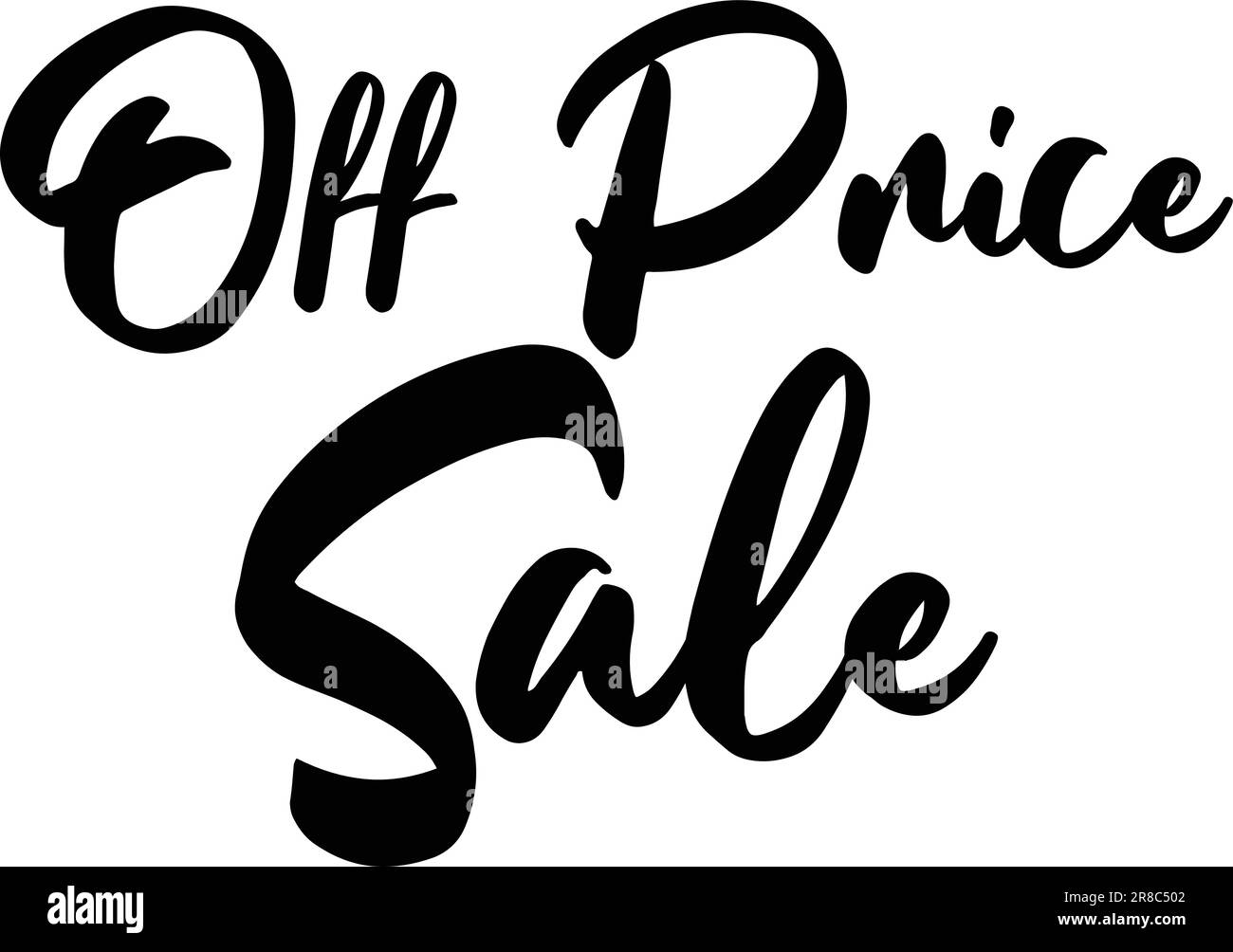 Bold Typography Text For Sale Banners Flyers and Templates Stock Vector ...