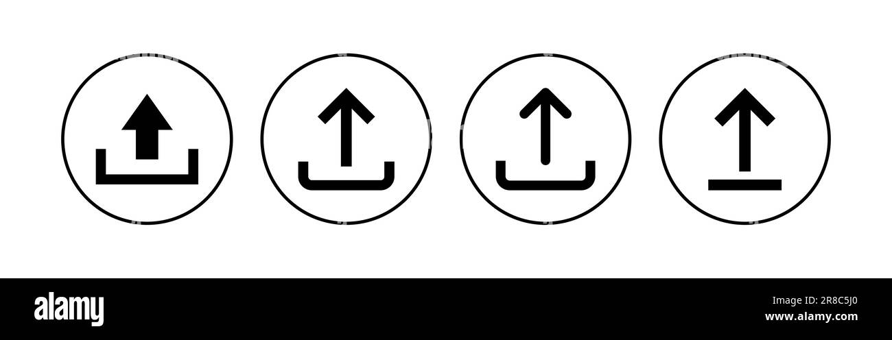 Upload icon set. load data symbol Stock Vector Image & Art - Alamy