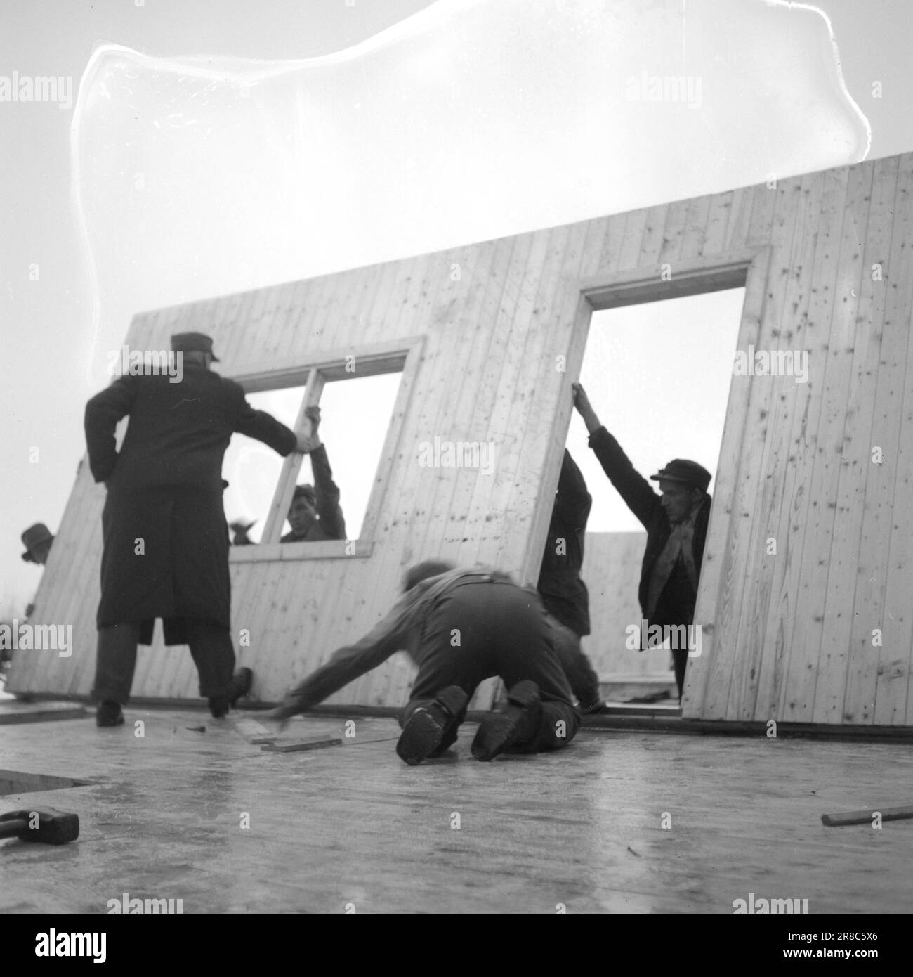 Actual 10- 1946: The prefabricated houses that we will live in. From AS ...