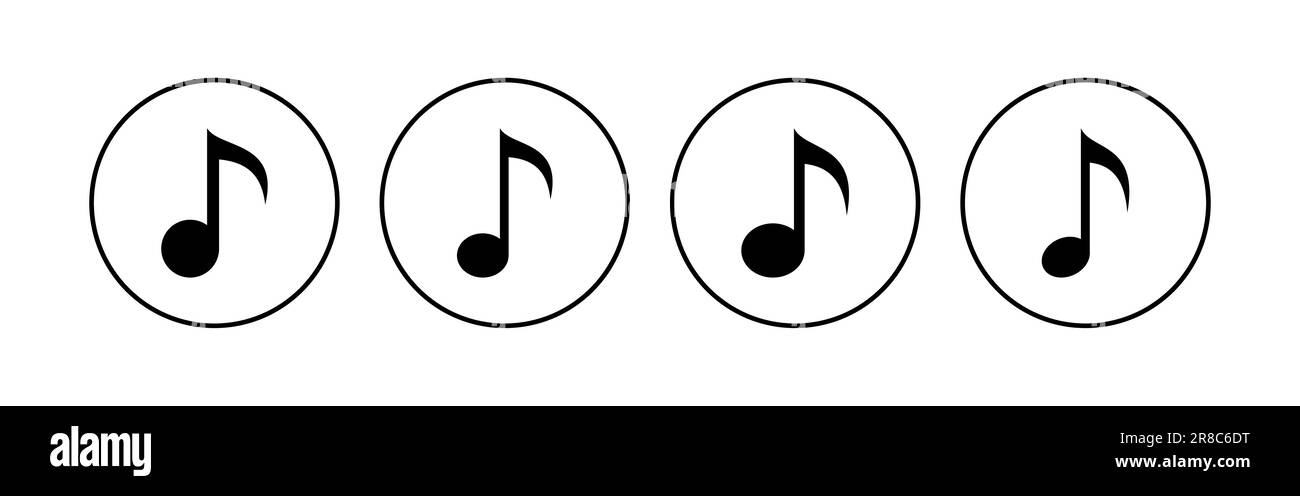 Music icon set. note music icon vector Stock Vector Image & Art - Alamy