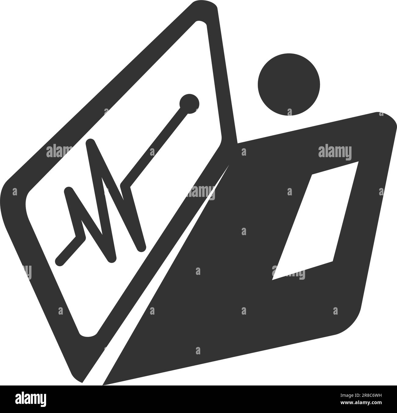 computer logo template. Icon Illustration Brand Identity. Isolated and ...