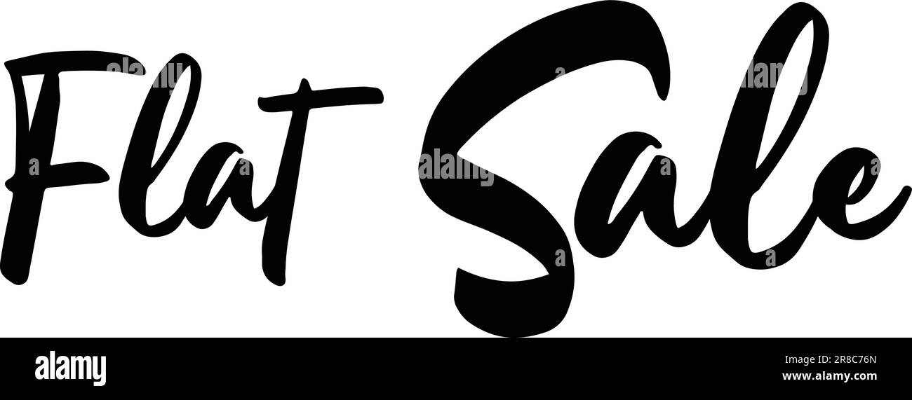 Bold Typography Text For Sale Banners Flyers and Templates Stock Vector ...