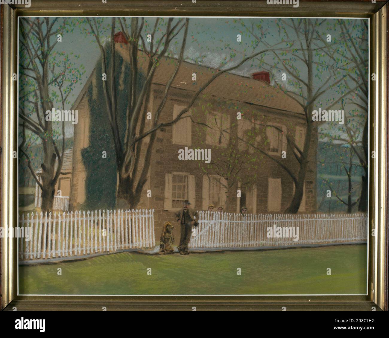 House with Picket Fence ca. 1890 by Unidentified Stock Photo - Alamy