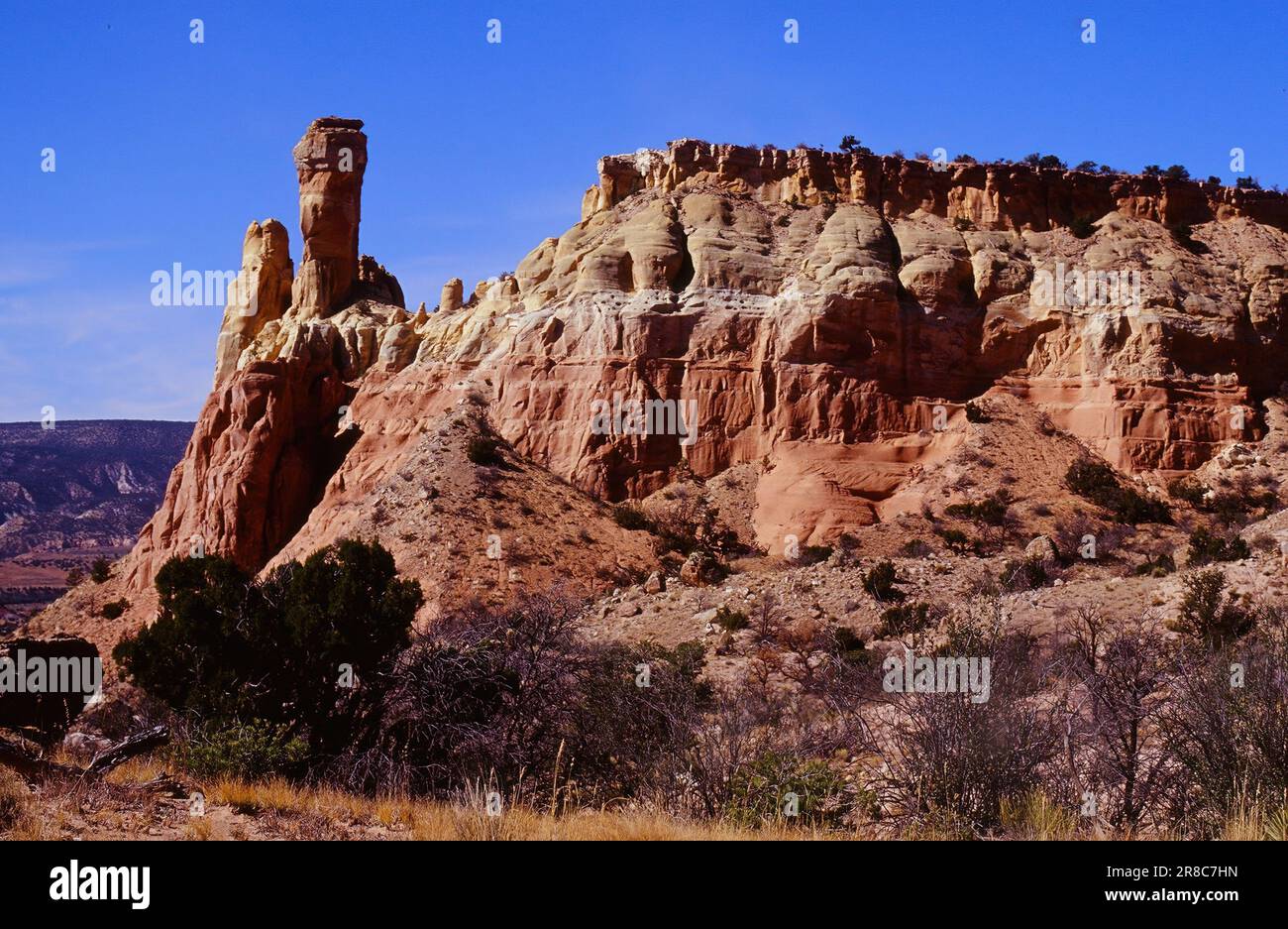 Georgia O'Keeffe Ghost Ranch castle rock Stock Photo - Alamy