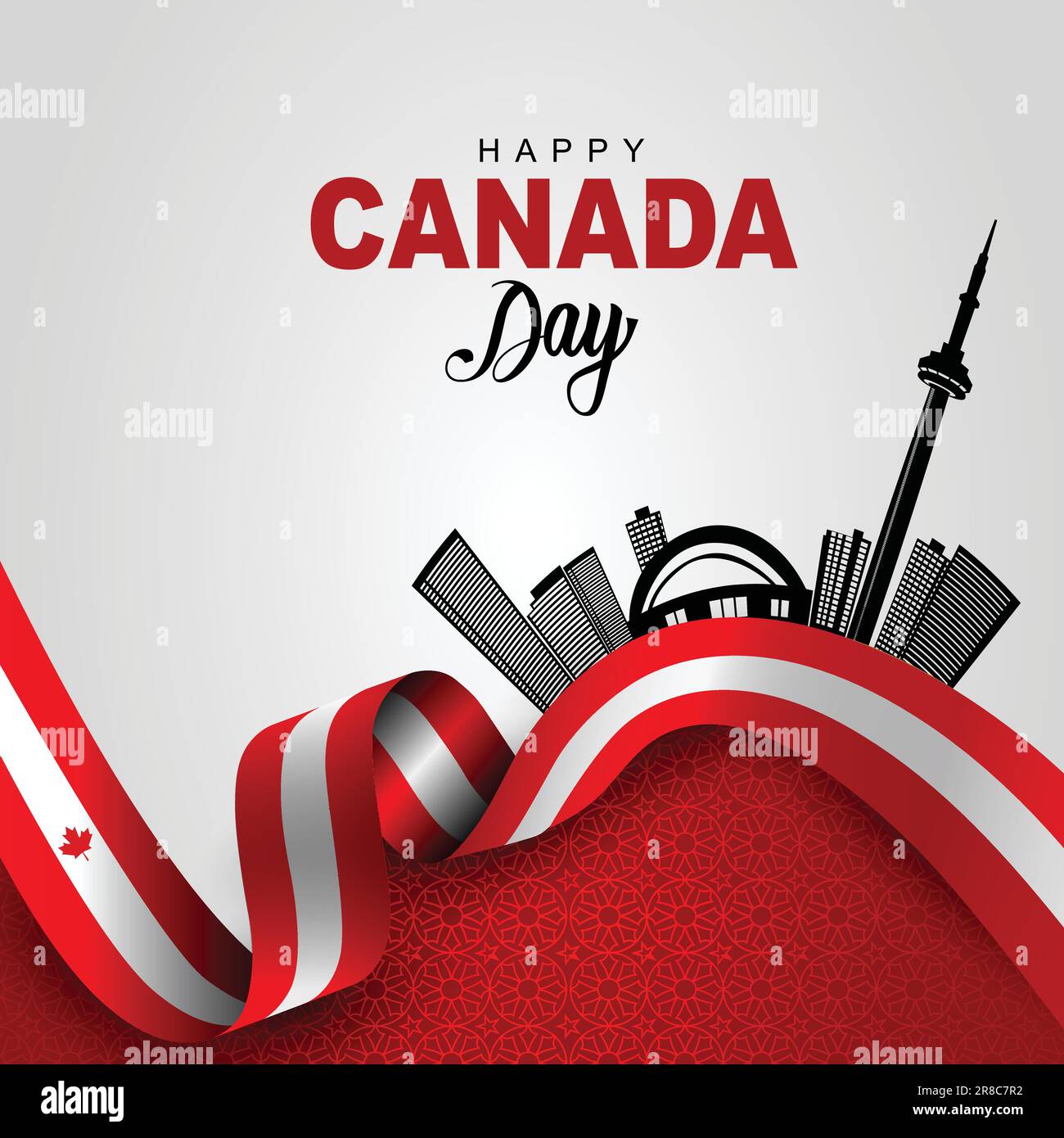 happy Canada day greetings. vector illustration design Stock Vector ...
