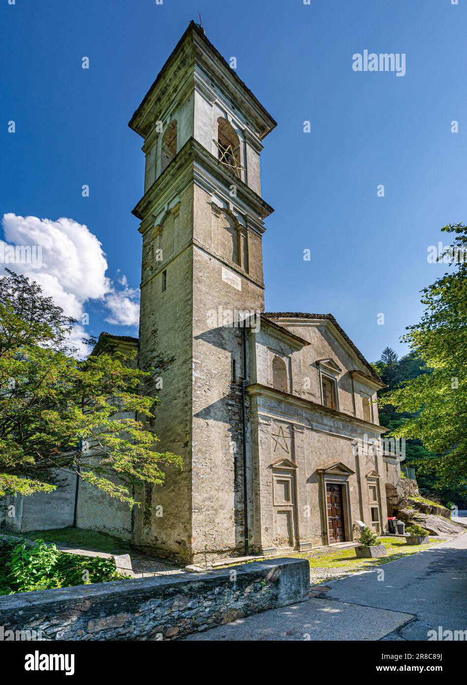 The Orrido of Saint Anna Church over the Cannobino River, Cannobio ...