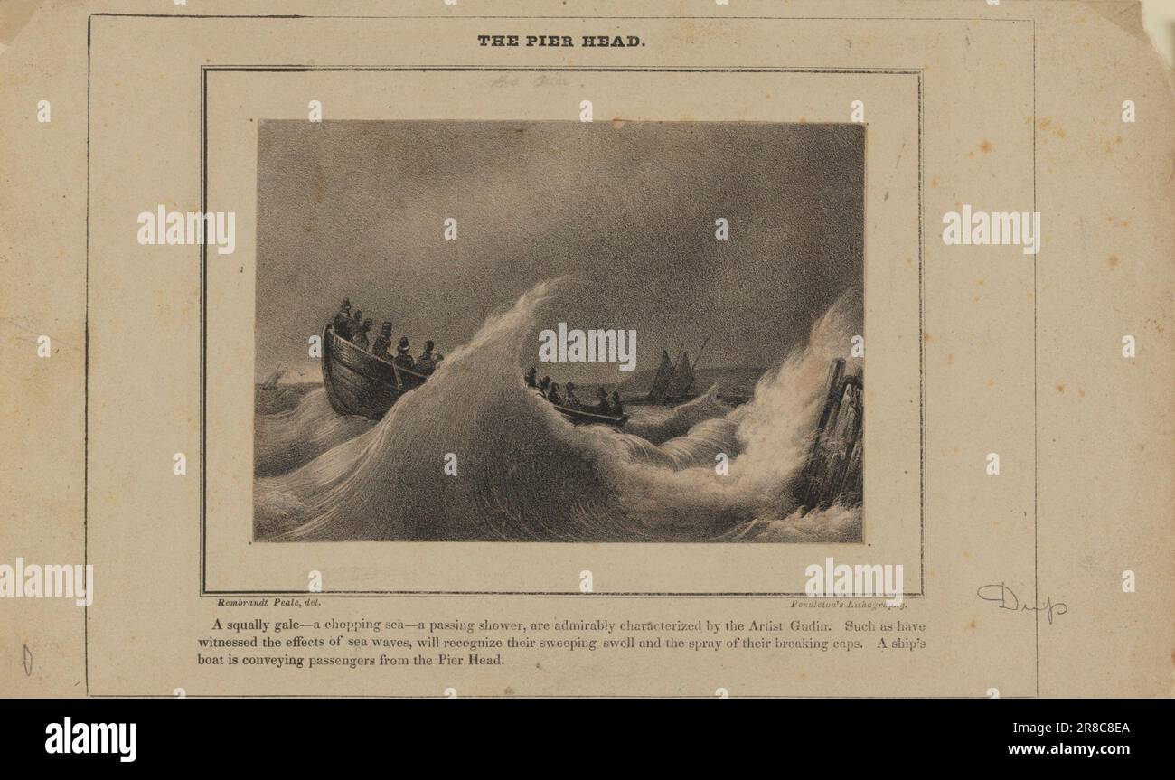 The Pier Head [] by Rembrandt Peale, born PA 1778-died Philadelphia, PA ...