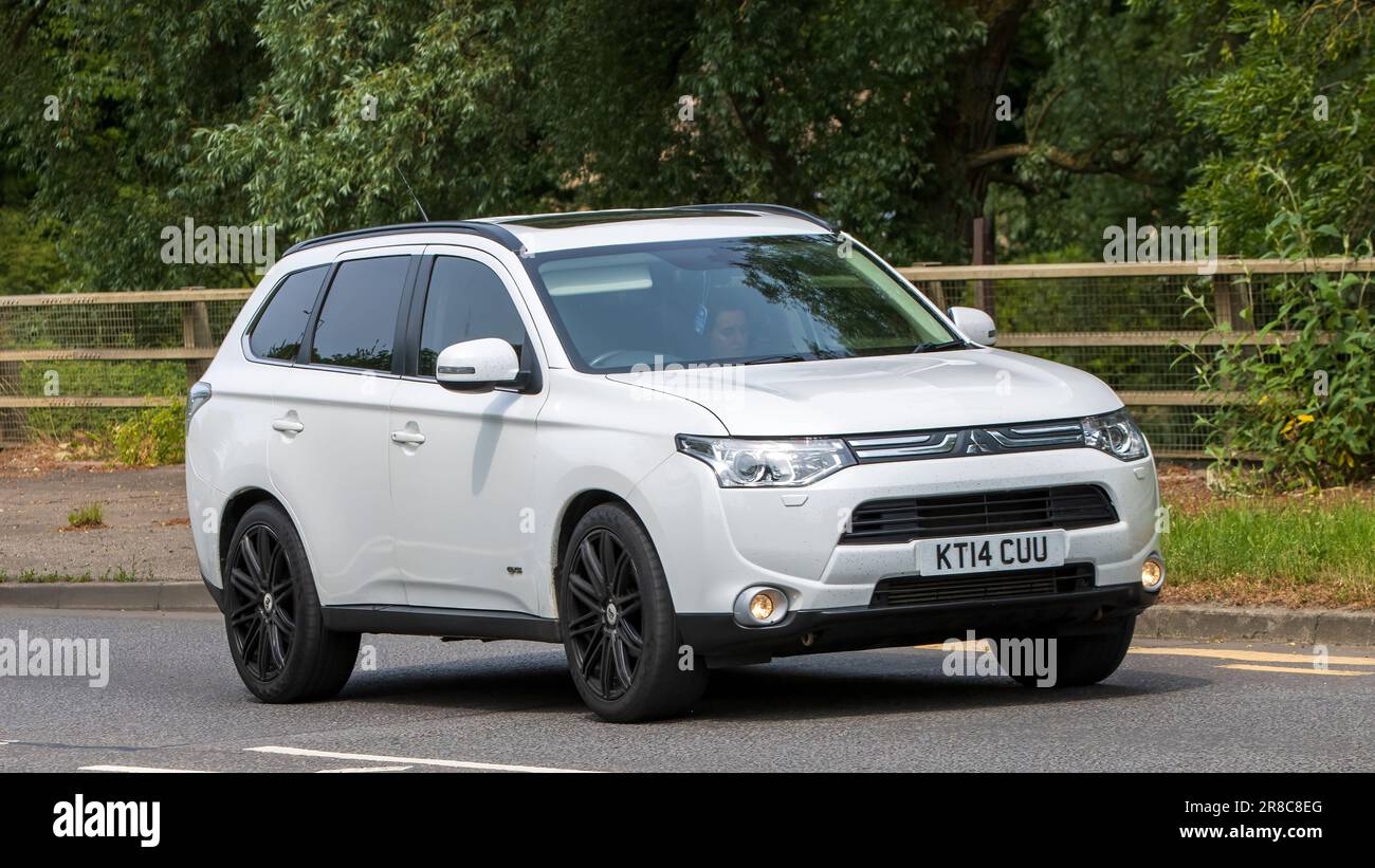Milton Keynes,UK - June 18th 2023: 2014 white diesel MITSUBISHI ...