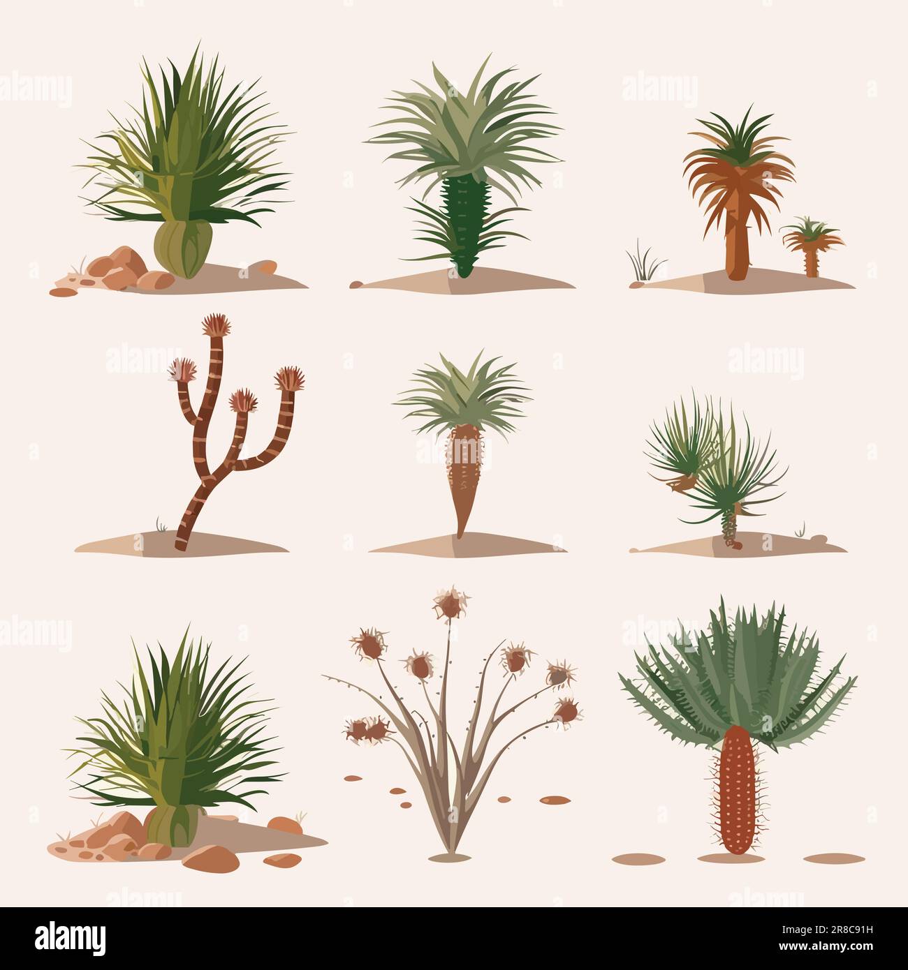 Spring desert Stock Vector Images - Alamy