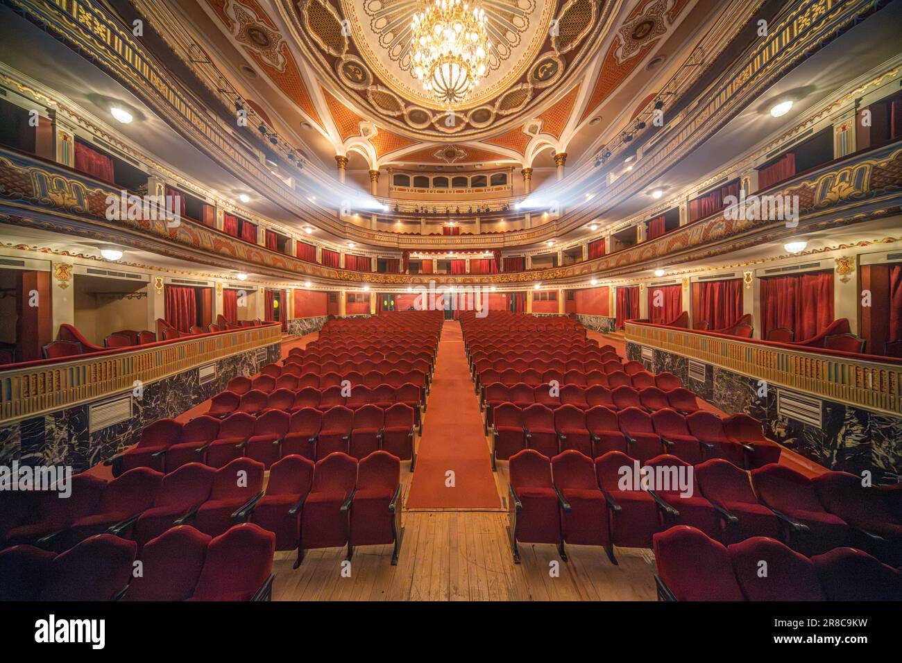Lope de Vega Theater Hall (Seville, Spain), built in 1929, view from ...