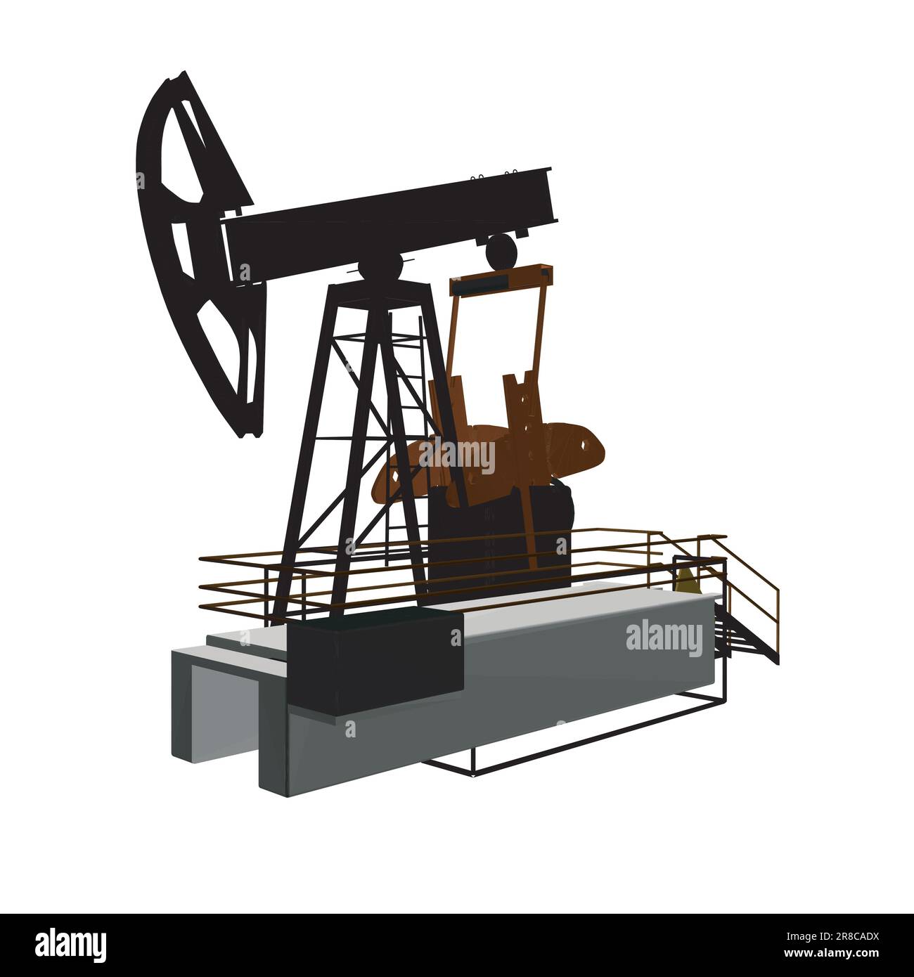 Polygonal Oil pump icon. Oil pump symbol. Vector illustration. Oil ...