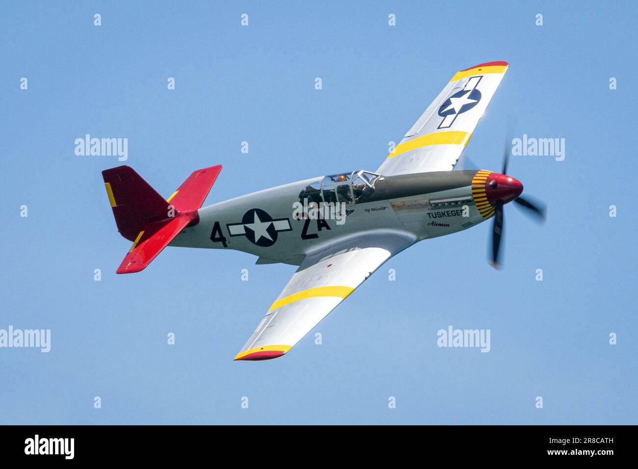 The amazing Mustang flyby Stock Photo - Alamy