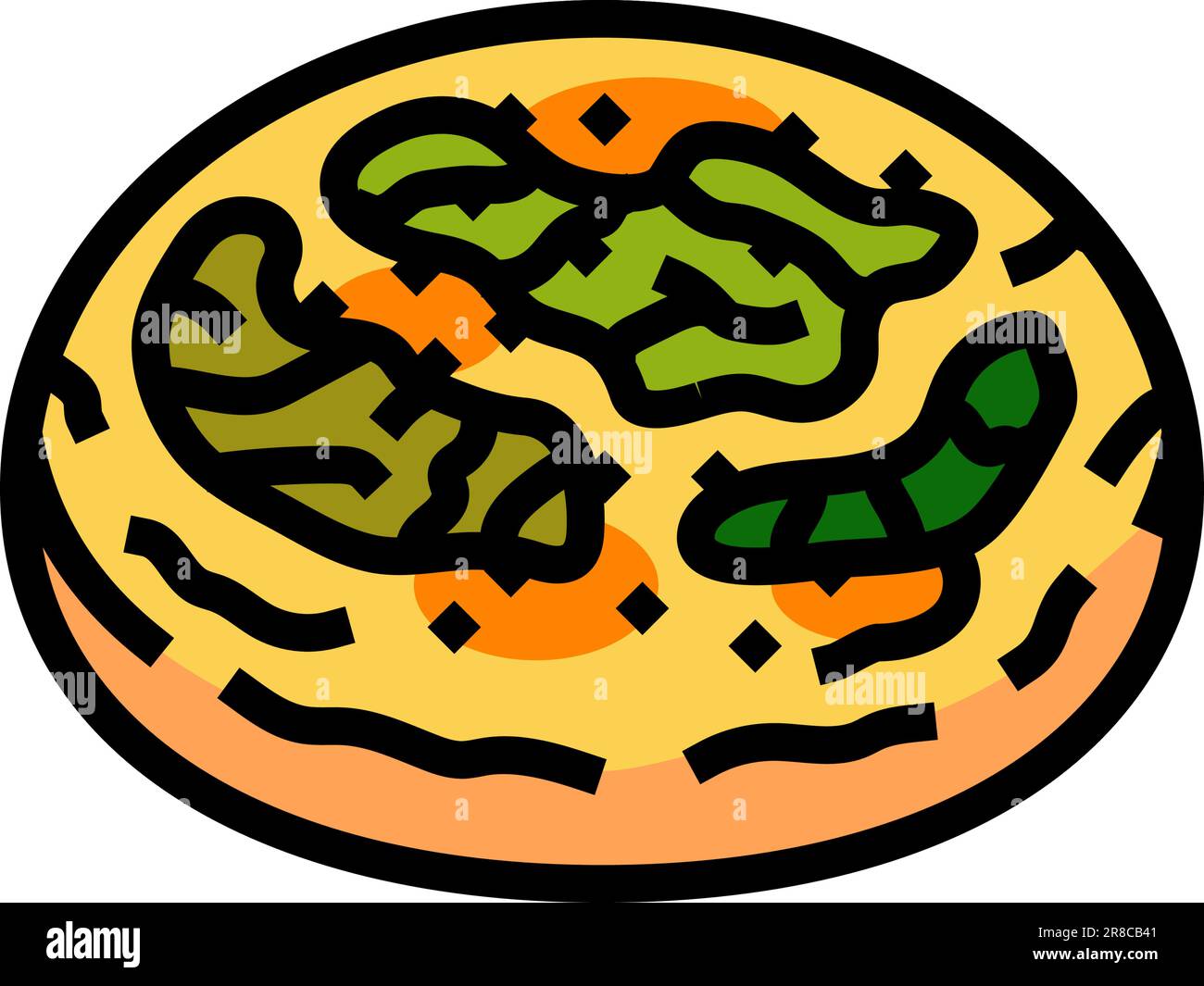 pesto bun food meal color icon vector illustration Stock Vector Image ...