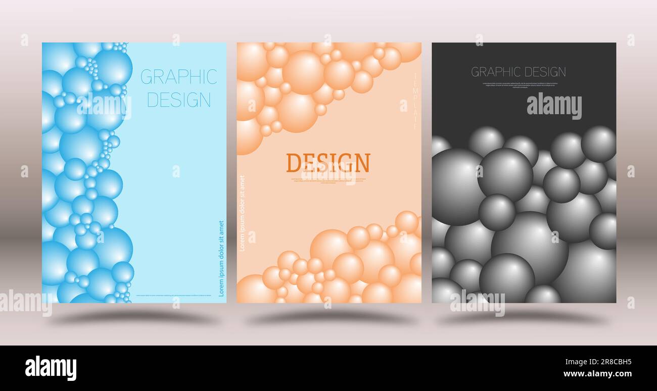 A set of geometric three-dimensional backgrounds. The layout of the ...