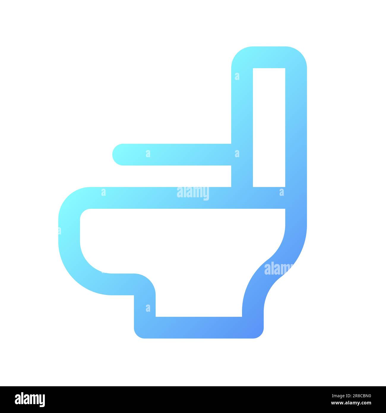 Toilet Pot Pixel Perfect Gradient Linear Ui Icon Stock Vector Image
