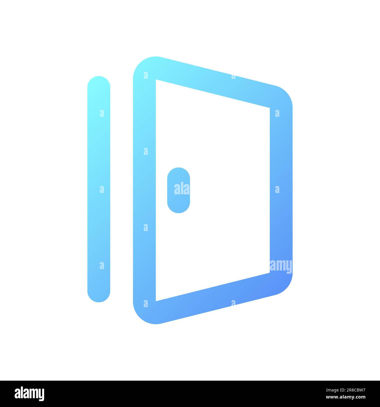 Door pixel perfect gradient linear ui icon Stock Vector Image & Art - Alamy