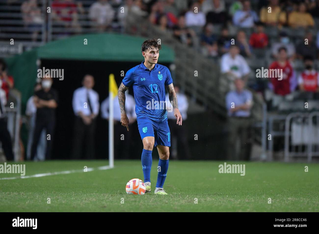 Hong Kong, China. 19th June, 2023. Nicholas Mickelson (R) of Thailand ...