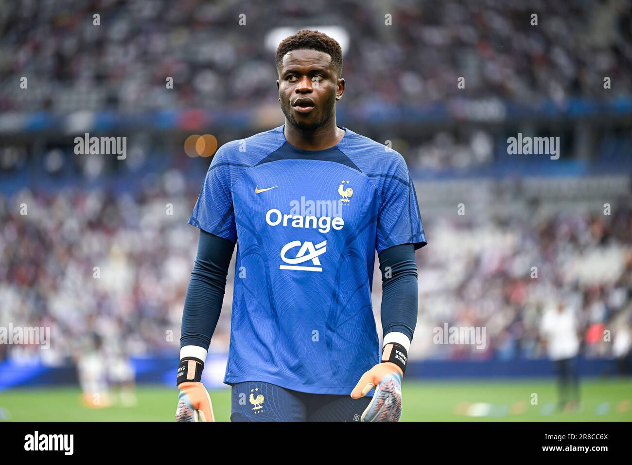 Paris, France. 19th June, 2023. Brice Samba during the UEFA Euro 2024 ...